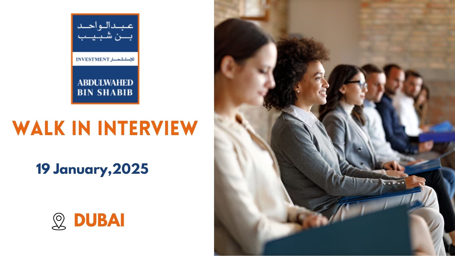Abdulwahed Bin Shabib Investment Group Walk in Interview