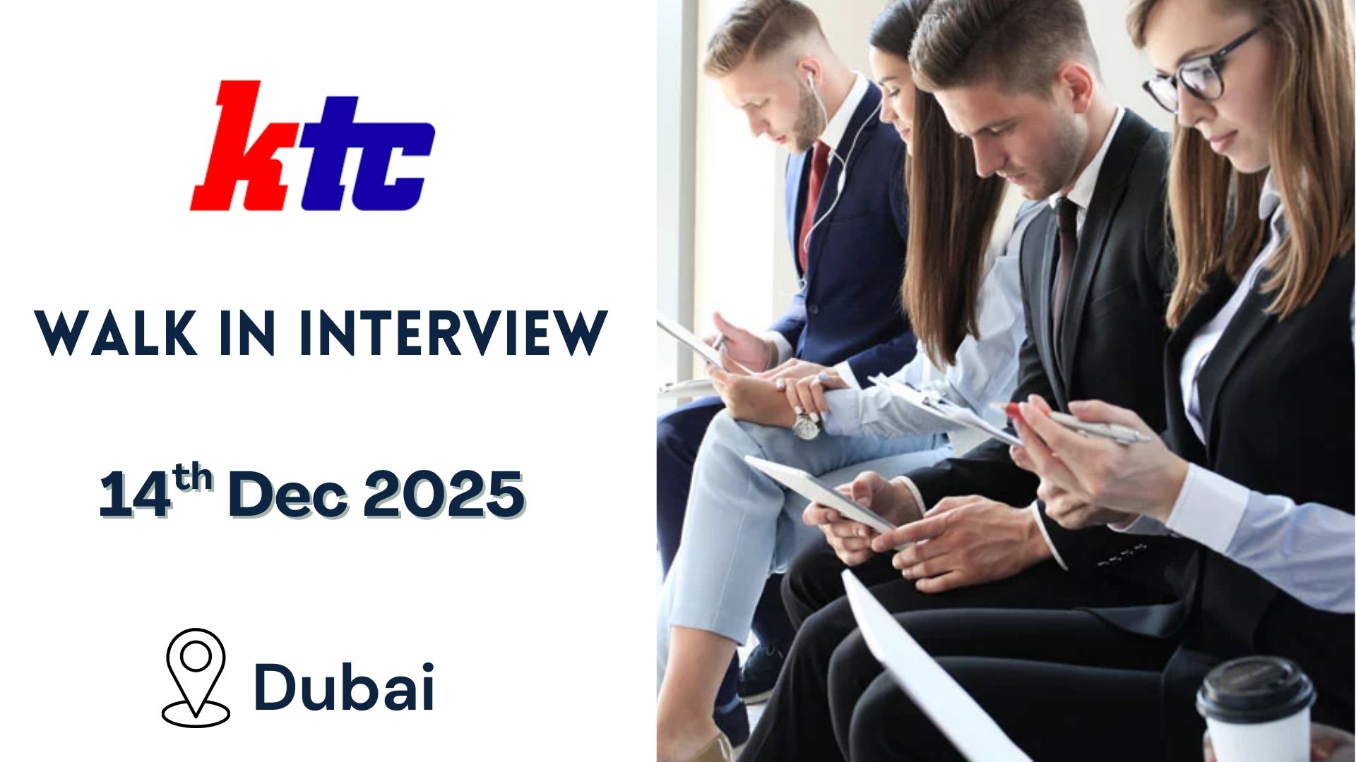 Ktc International Calls for Walk in Interview
